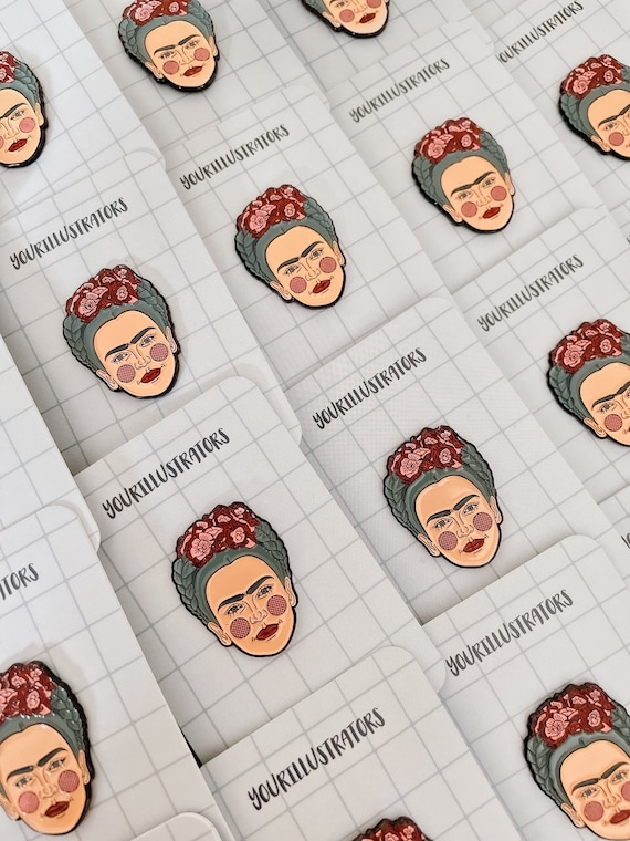 Frida Kahlo ENAMEL PIN the First Collection of Pins by - Etsy