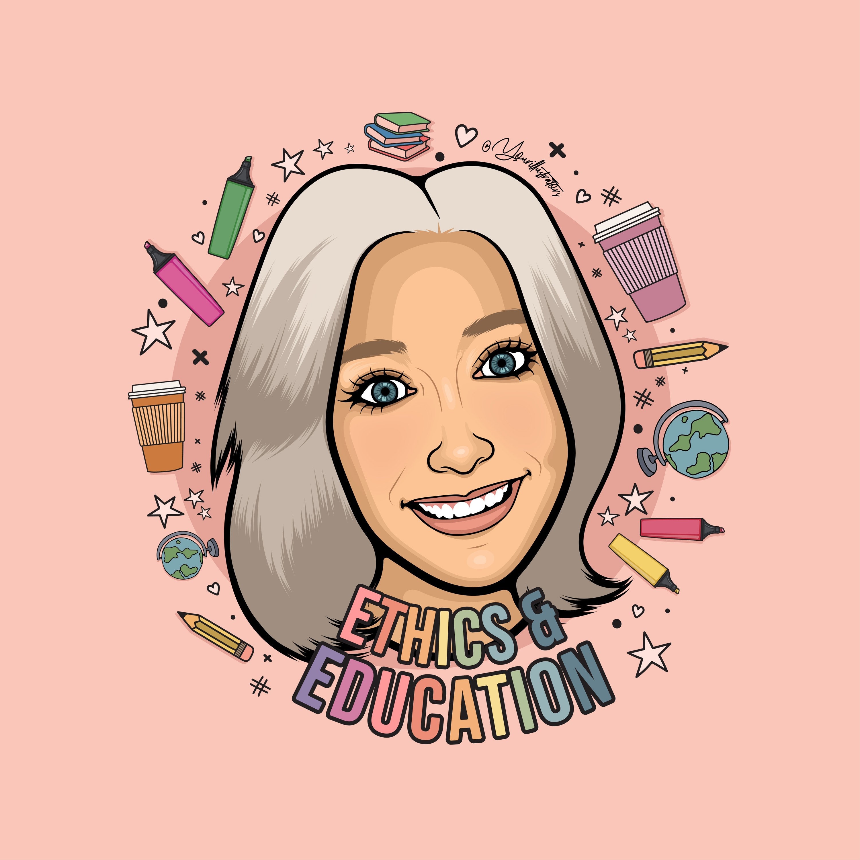Personalised CUSTOM ILLUSTRATION. Text + Upto 5x Add-on Objects - Etsy