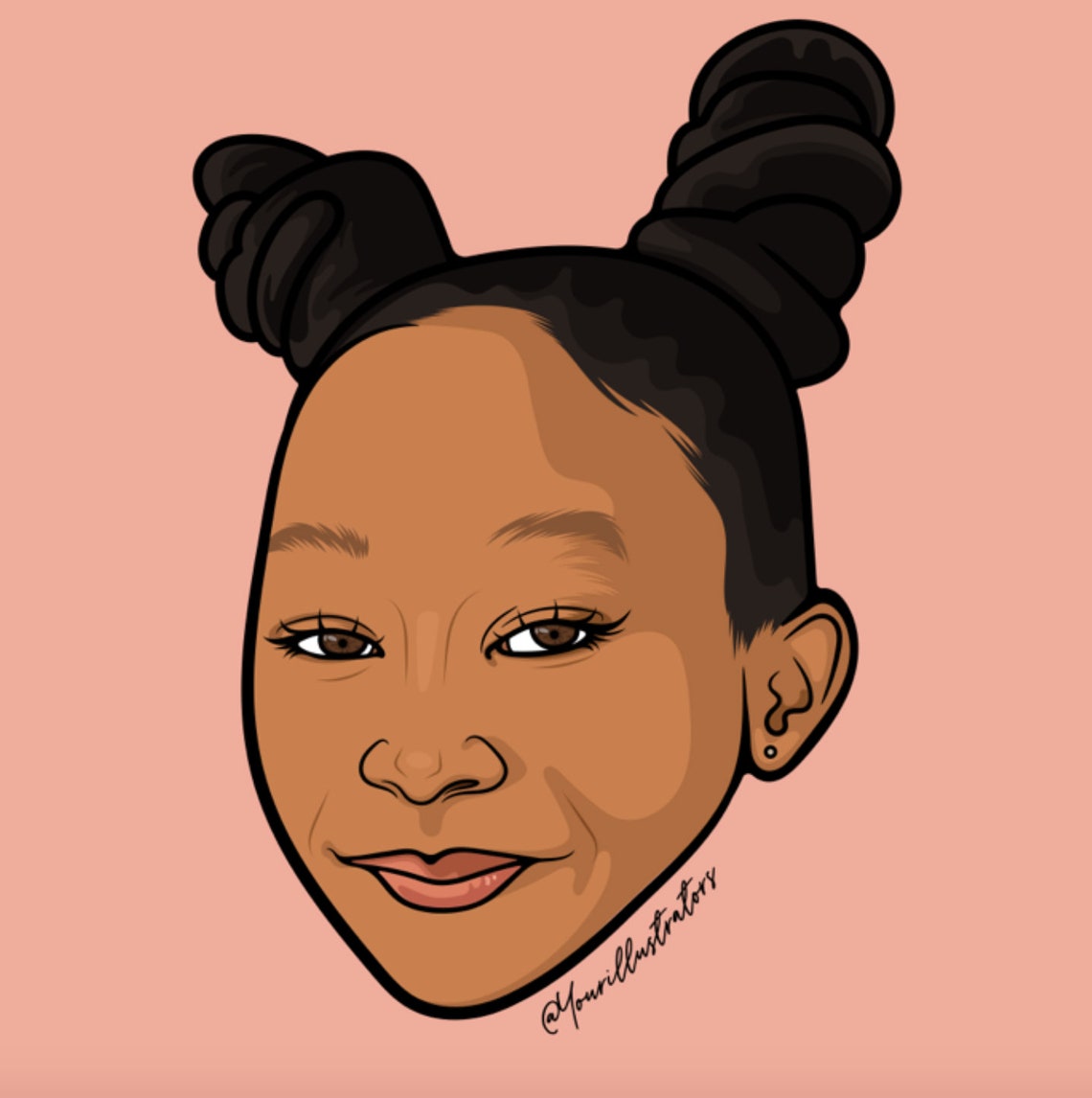 Personalised Illustrations Floating Head only perfect for | Etsy