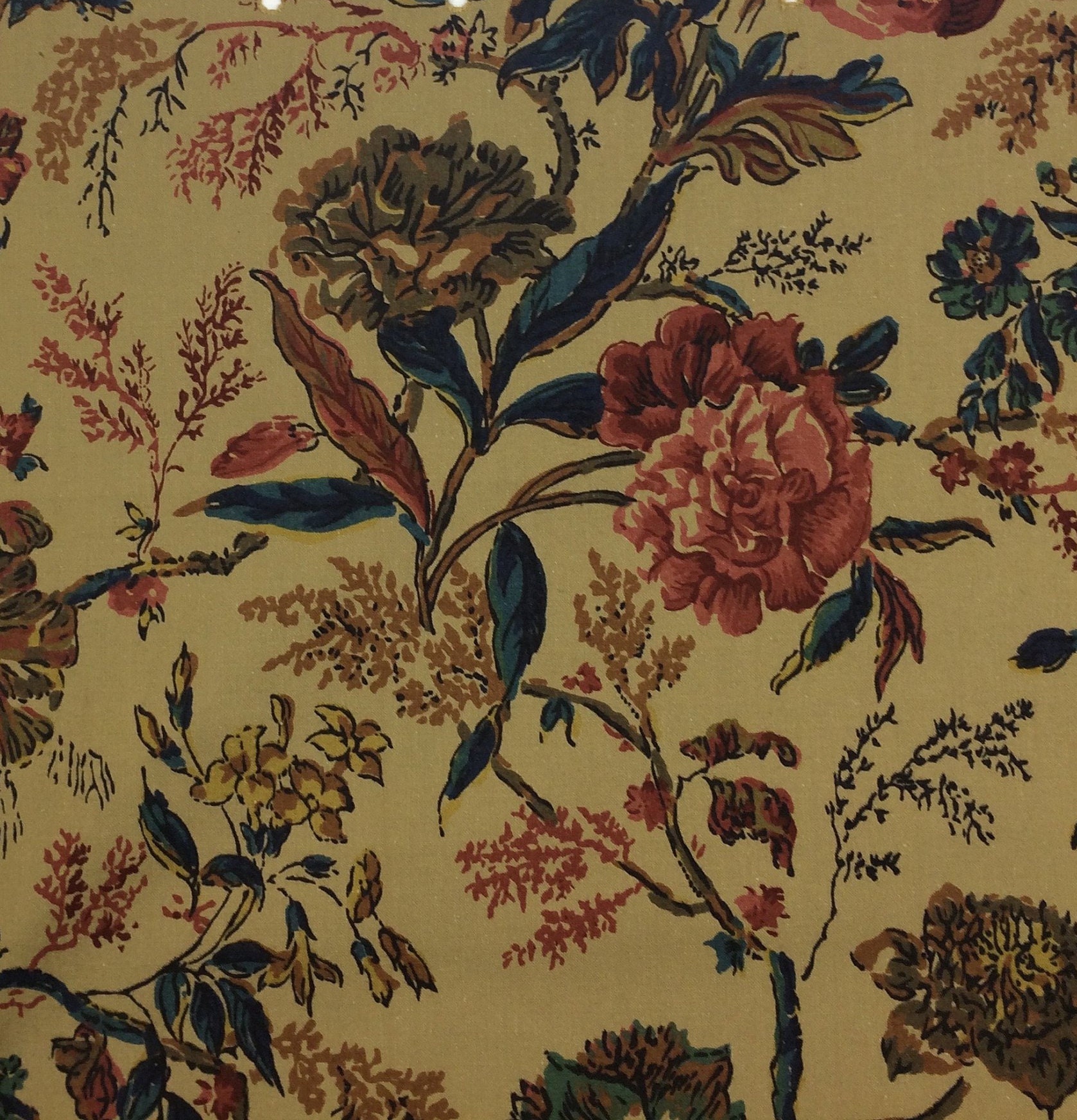 English Cottage Style Upholstery Fabric