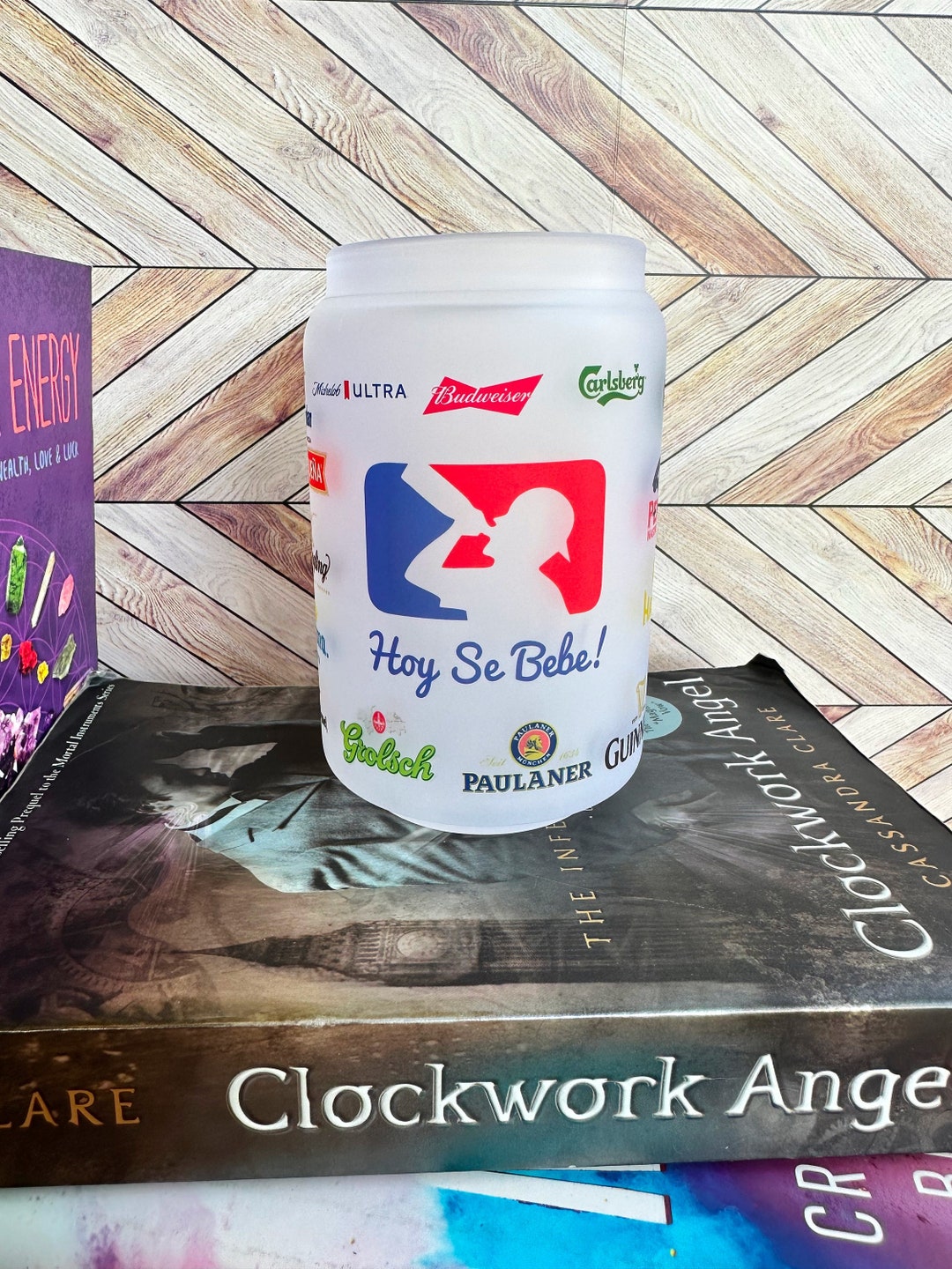 Celebrate With a 'hoy Se Bebe' Glass Mug - Vibrant and Fun - Etsy