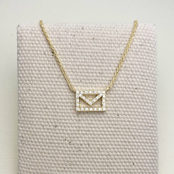 Envelope Necklace - Etsy