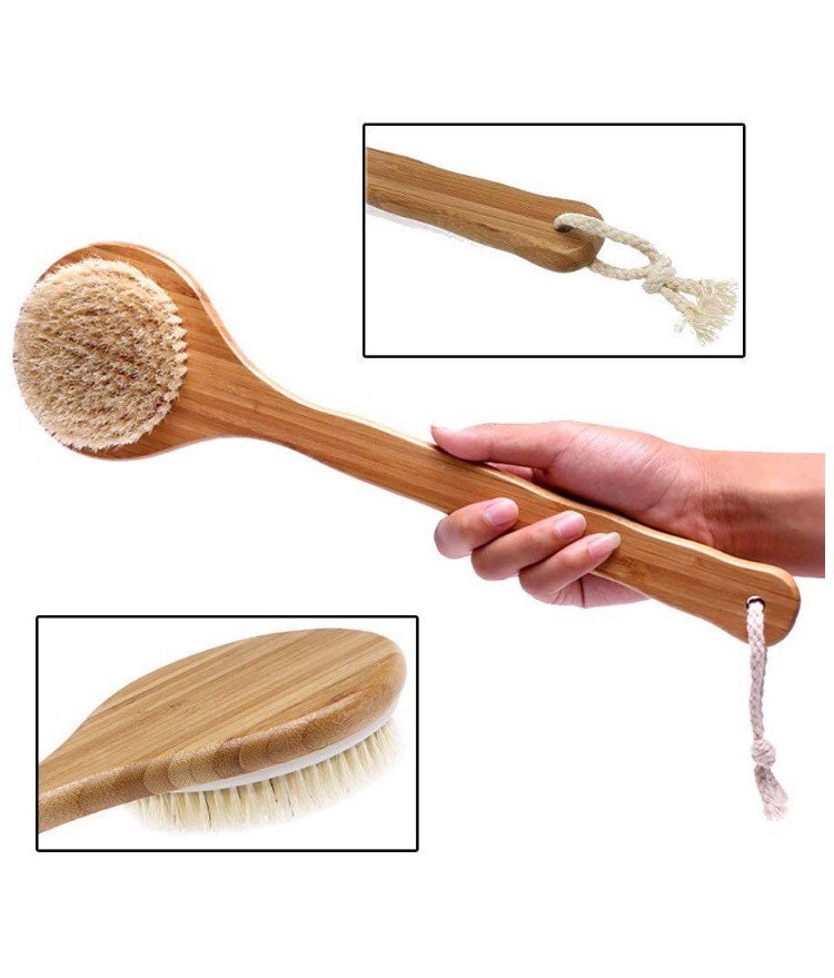 USA Handmade Bamboo Body Brush | Sisal | Vegan | Compostable | No ...