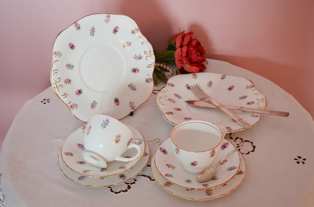 Tea for Two, 8 Piece Tea Set, Hudson and Middleton Ltd, England, 1950s ...