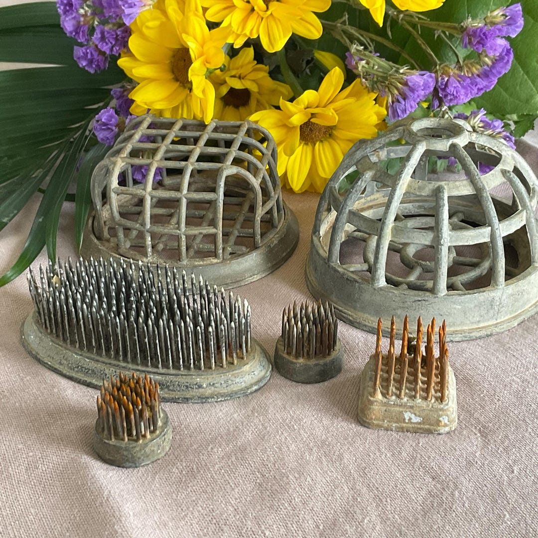 Vintage Flower Frog Pin Metal Flower Display Florist Craft Supply - Etsy