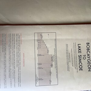 Vintage Nautical Chart 1972 Balsam Lake to Simcoe Lake and Couchiching ...