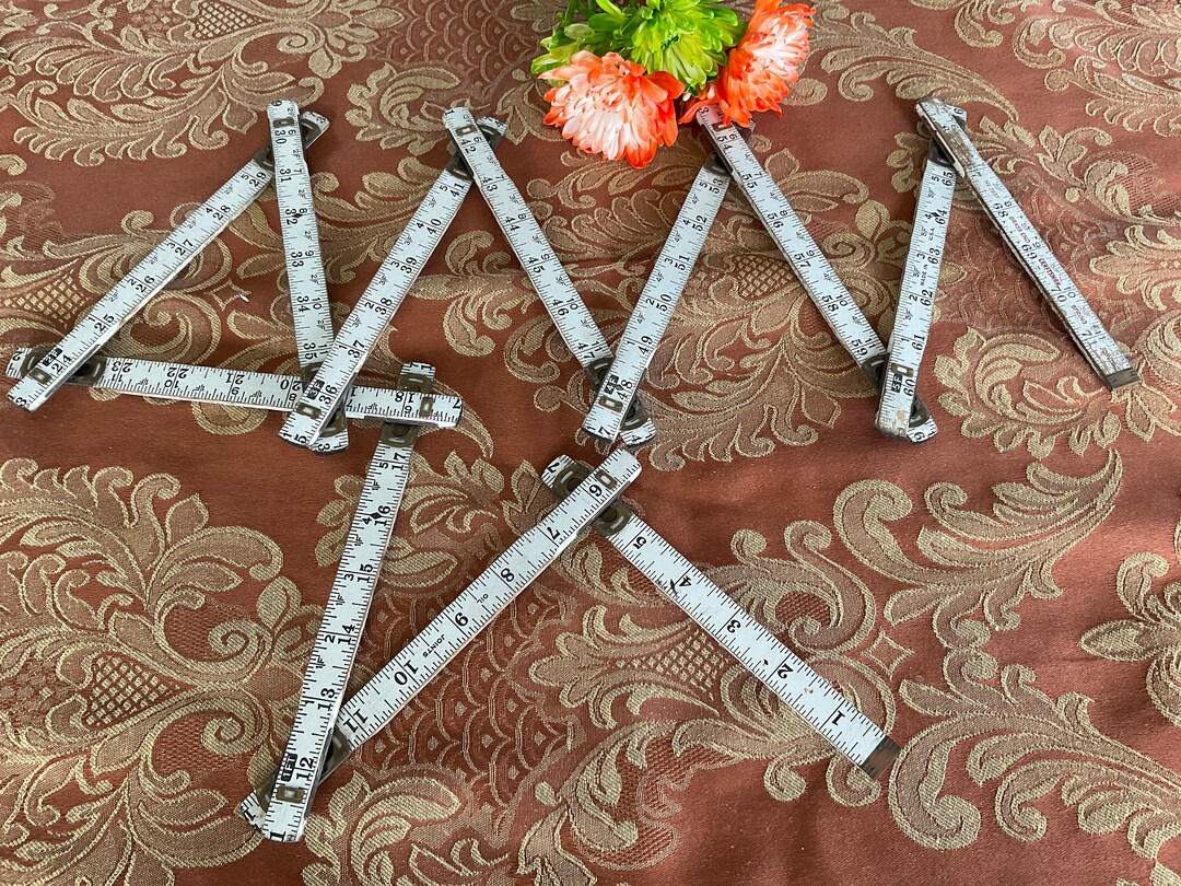 Vintage Craftman Folding Ruler Yardstick Extension Ruler Measuring Tape ...