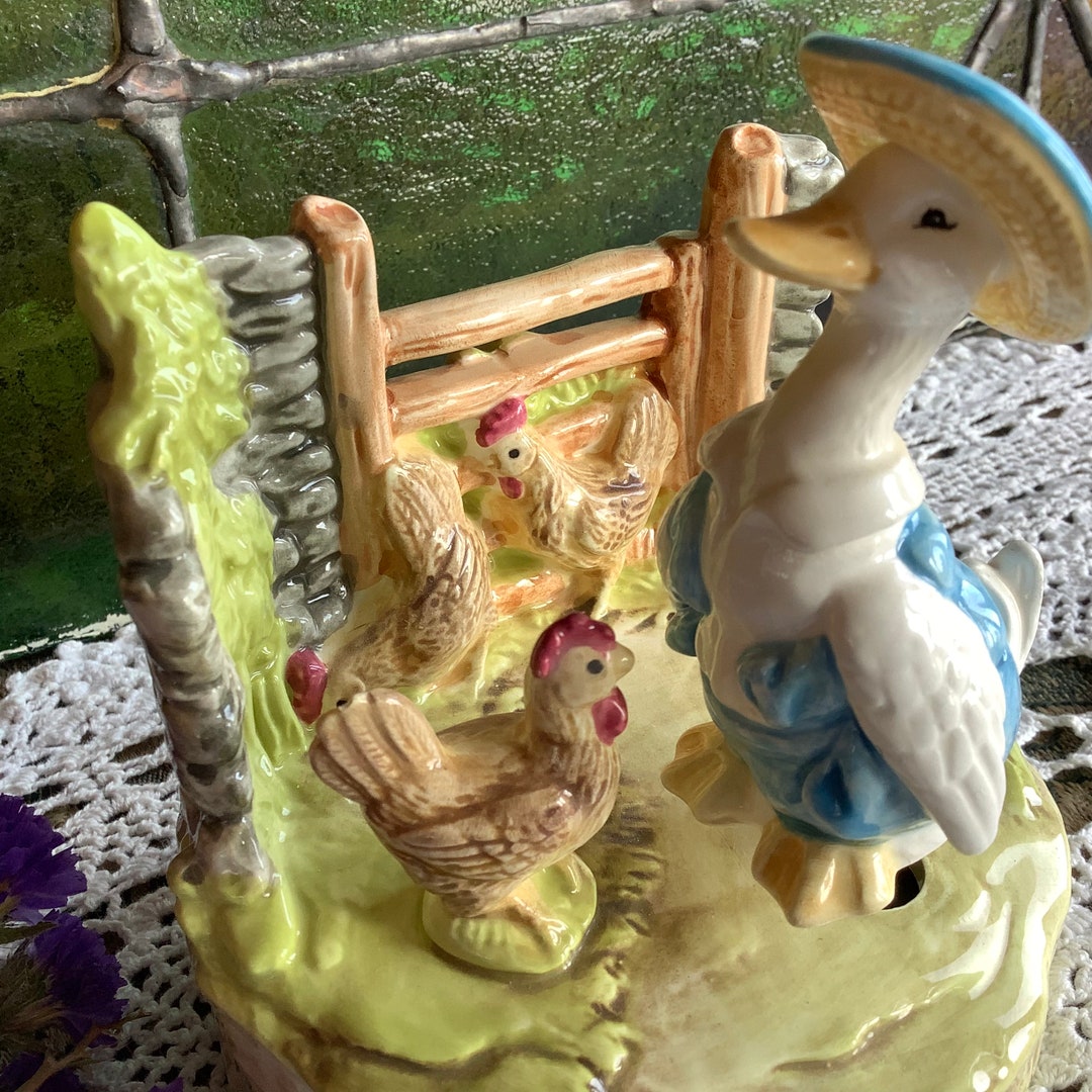 Schmid Music Box Beatrix Potter Tale Tom Kitten Drake Puddle - Etsy