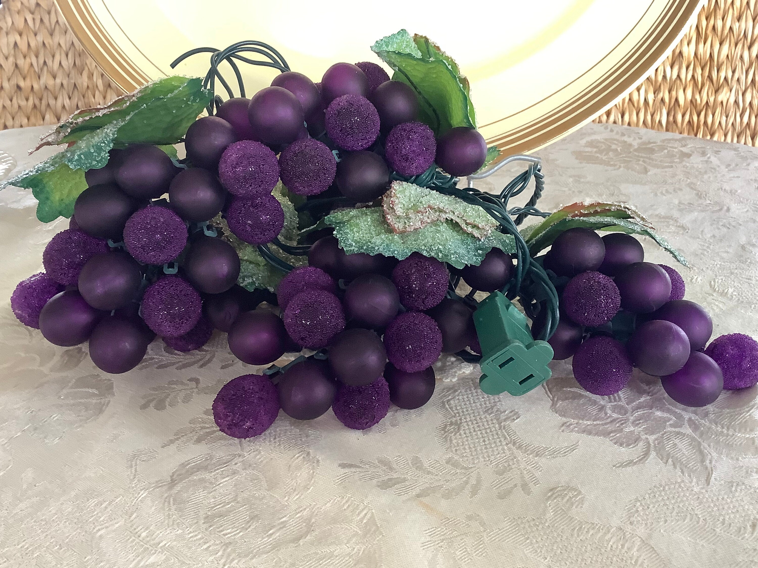 Vintage Decorative Grapes Cluster Lights Indoor Outdoor - Etsy