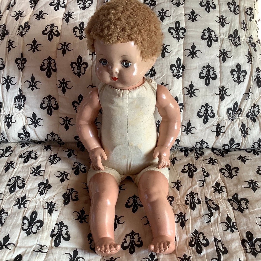 Antique Effanbee Sweetie Pie Compo and Cloth Doll Crying Sound Working ...