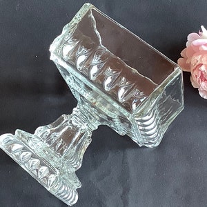 EAPG Crystal Wedding Compote Dish Early American Pressed Glass - Etsy