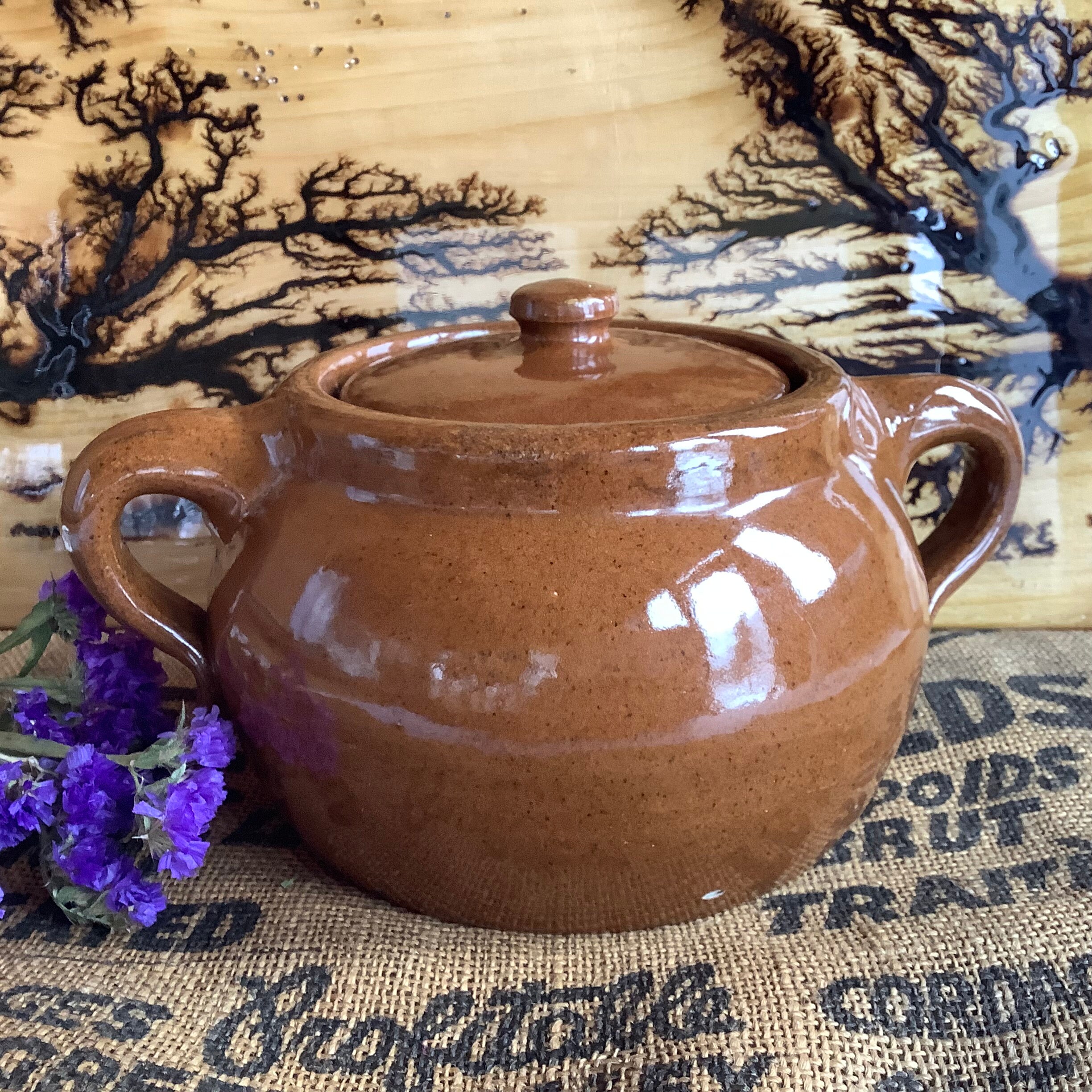 Vintage No 2 Ceramic Bean Crock Stoneware Oven Dish Baking Pot | Etsy