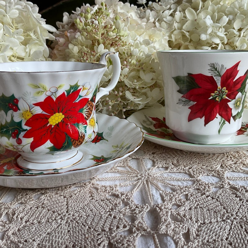 Christmas Tea Cup - Etsy