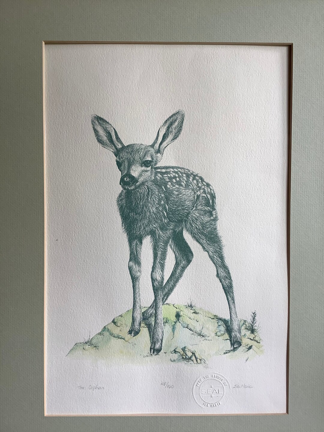 Ila France Porcher Ltd ed litho El huérfano Reconocida artista ...