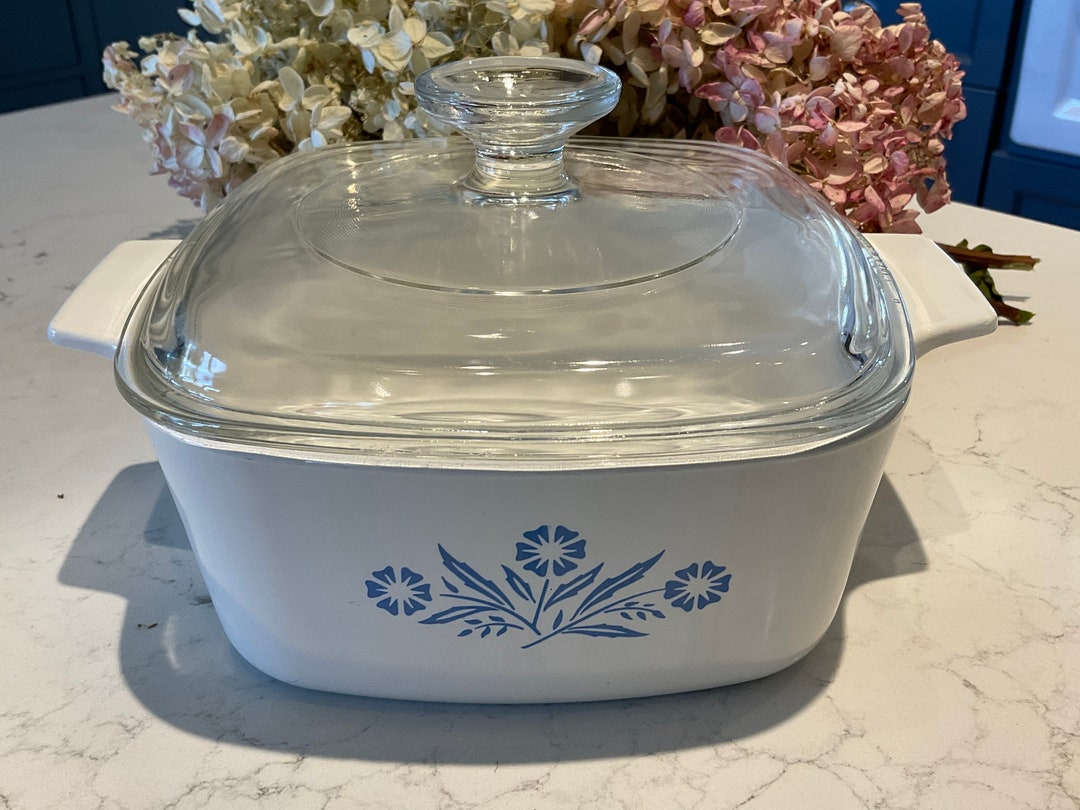 Blue Cornflower Baking Dish Ovenware Dish Casserole by Corning Pyrex ...