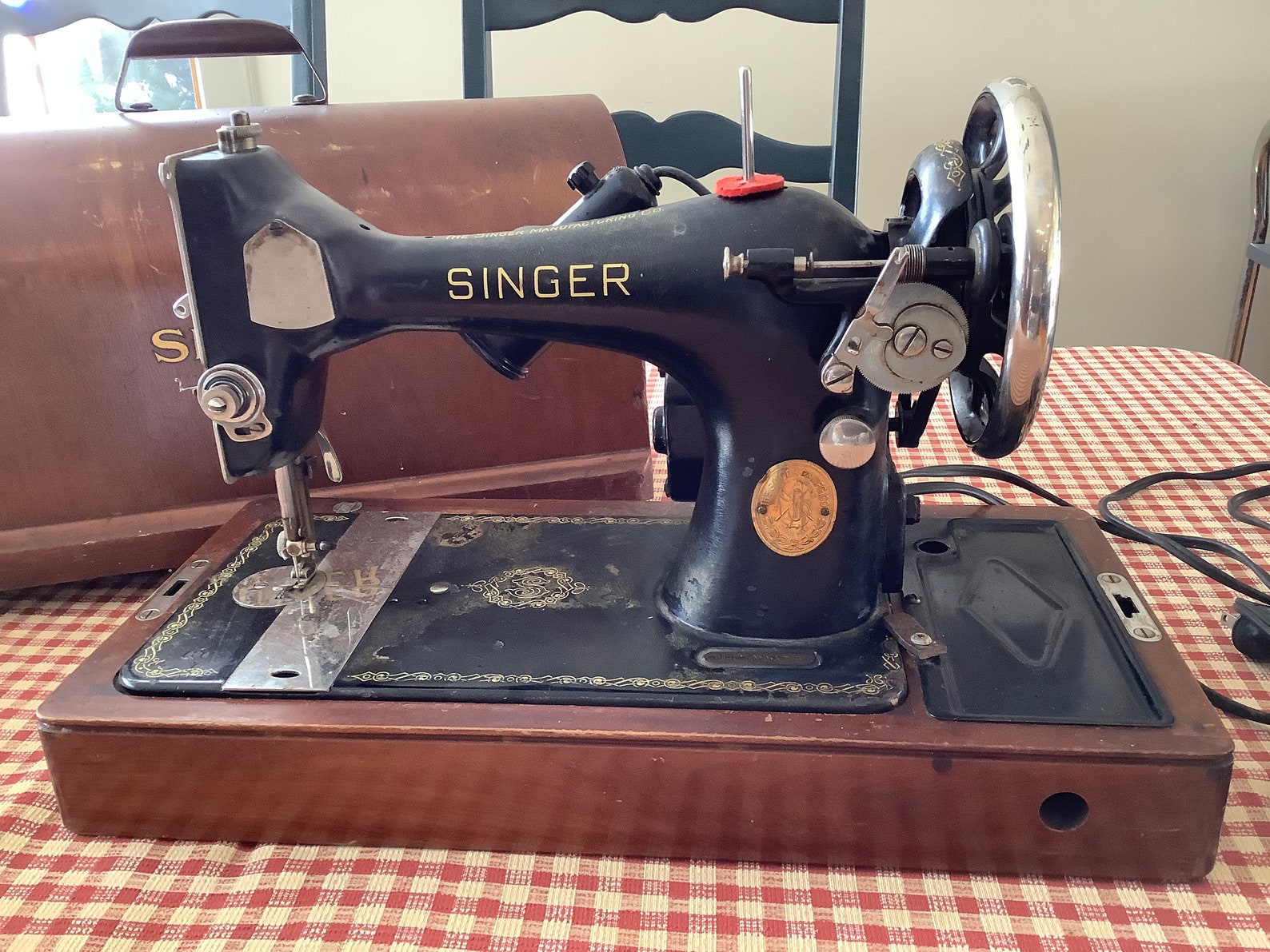 Singer Simanco RFJ5-8 portable sewing machine bentwood carrier | Etsy