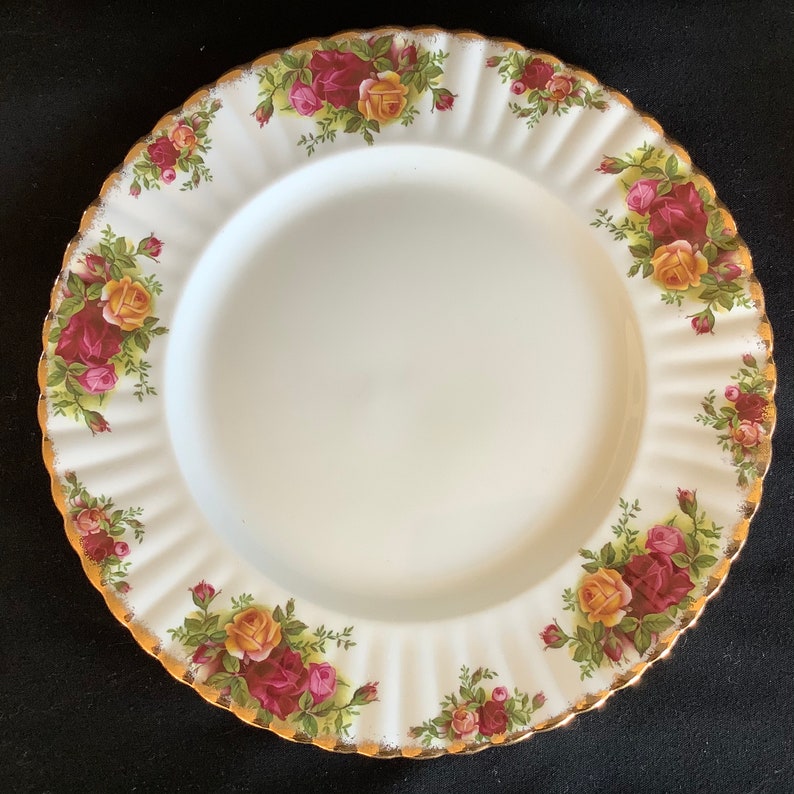 Royal Albert Old Country Roses dinner set for 4 places dinner | Etsy