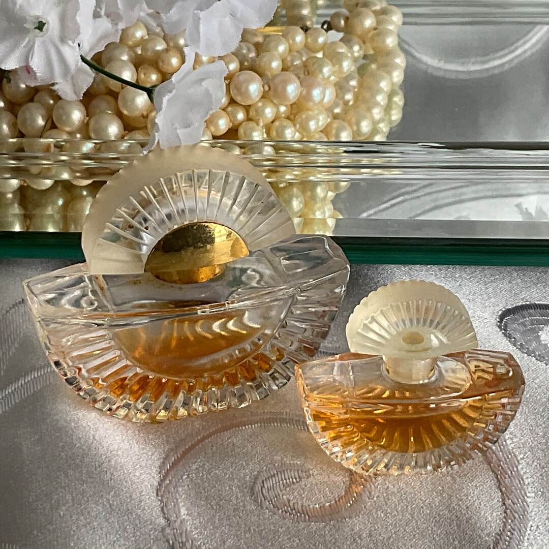 Avon Gold Miniature Perfume Bottles Shell Bottle Ltd Edition Fragrance ...