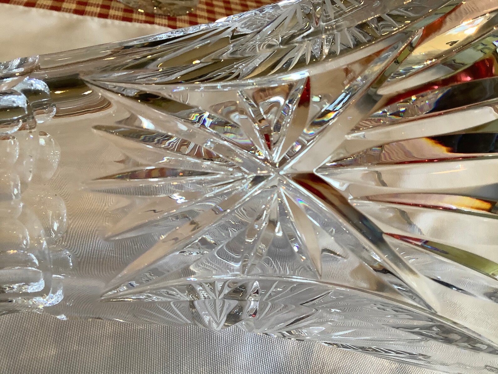 Vintage Pinwheel Crystal 10 Tall Flower Vase - Etsy