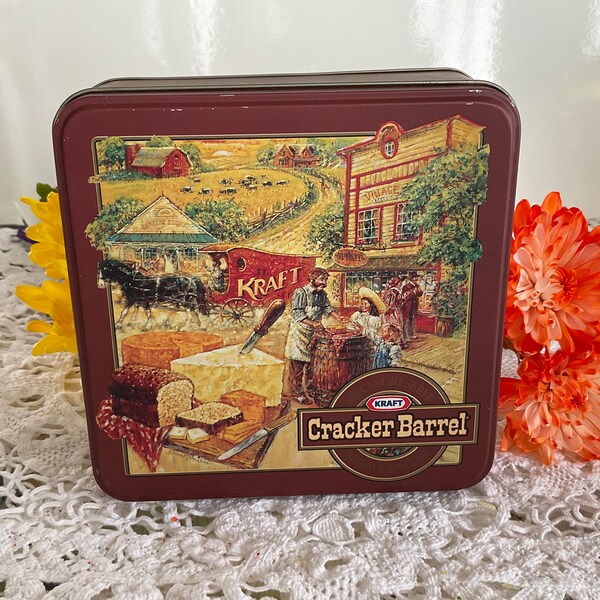 Vintage Cracker Tin - Etsy