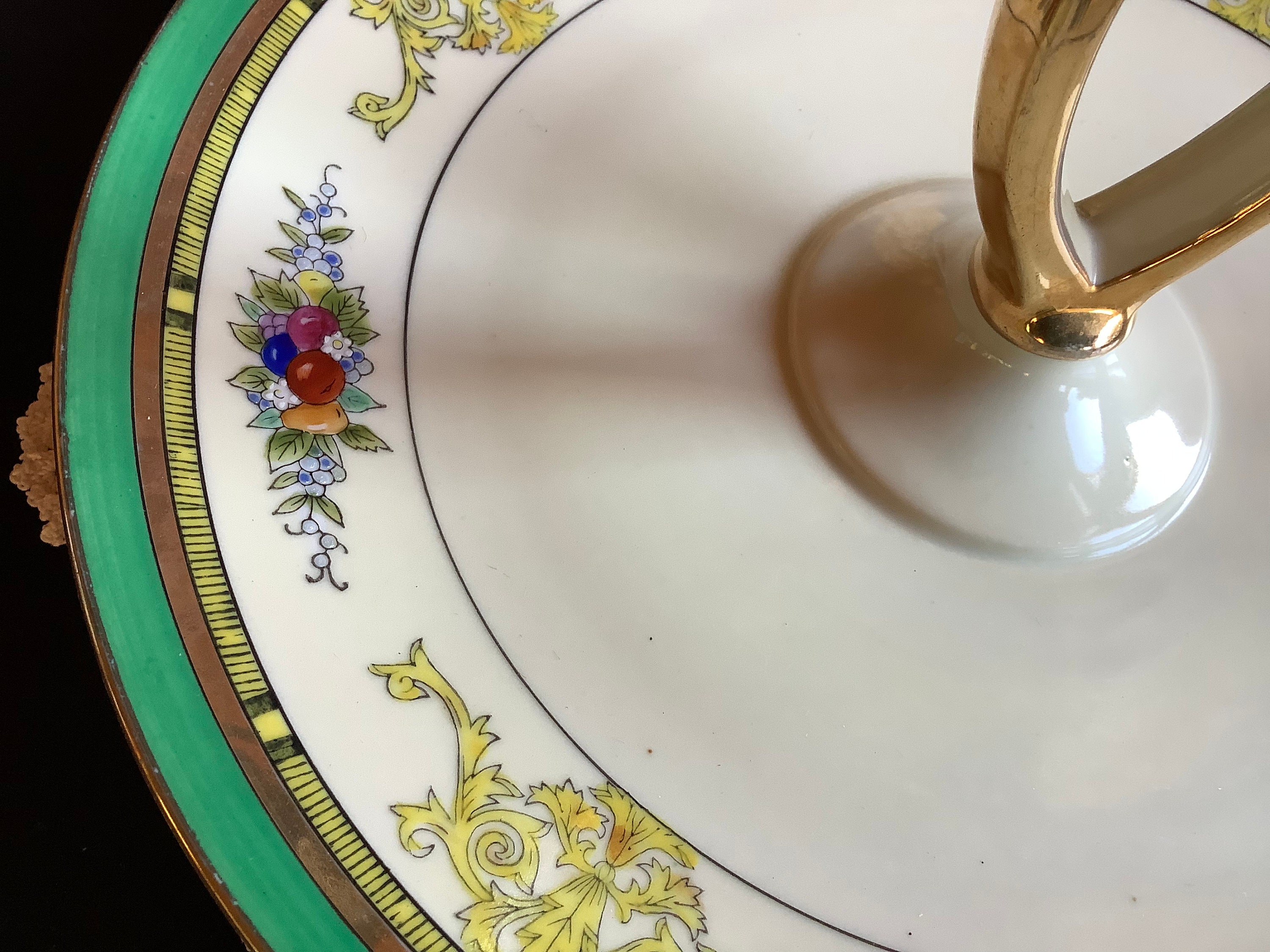 1924 Nippon Toki Kasha Handle Cake Plate Noritake Fine - Etsy