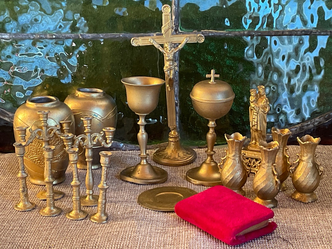 Miniature Ceremonial Mass Objects Mini Liturgical Religious Altar ...