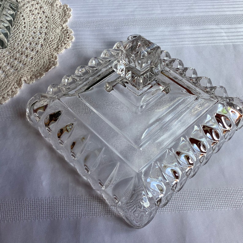 EAPG Crystal Wedding Compote Dish Early American Pressed Glass | Etsy