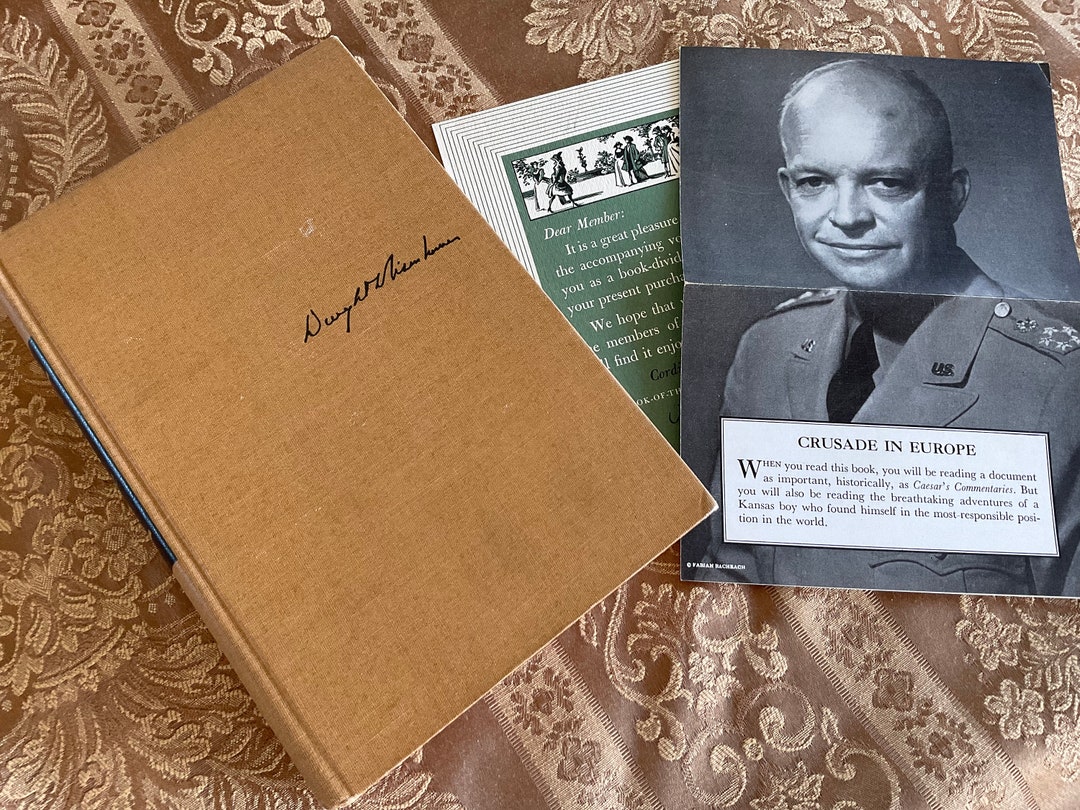 1948 Dwight Eisenhower Crusade in Europe Hard Cover Book Military ...