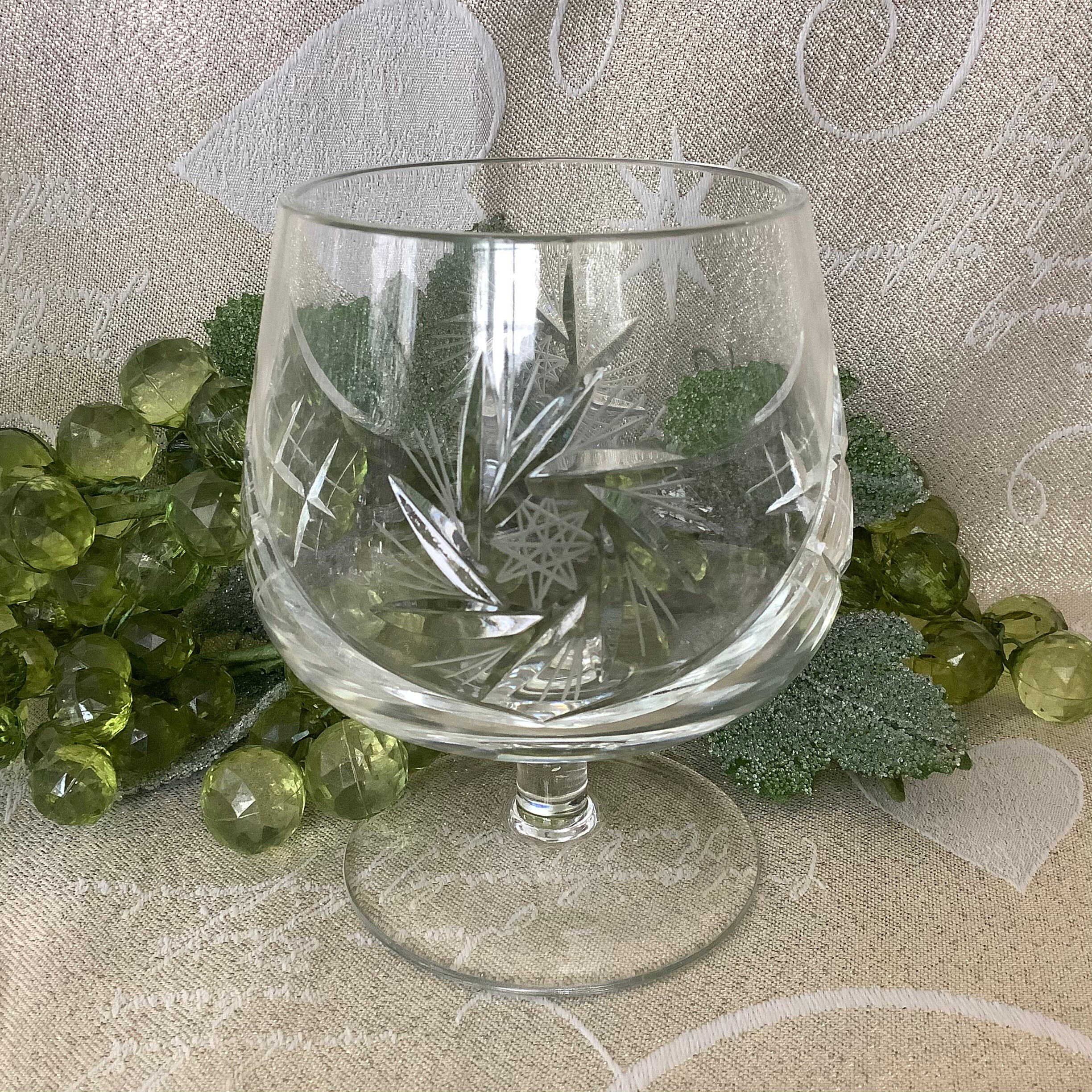 Bohemian Pinwheel Crystal Glassware Stemware Wine Goblet - Etsy Canada
