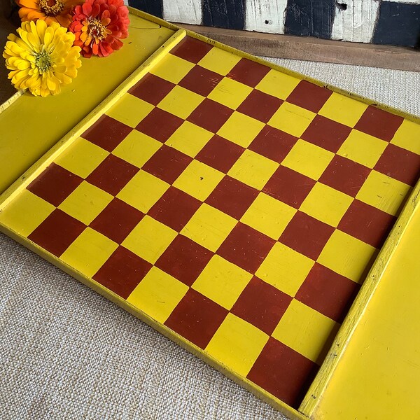 Antique Checkerboard - Etsy