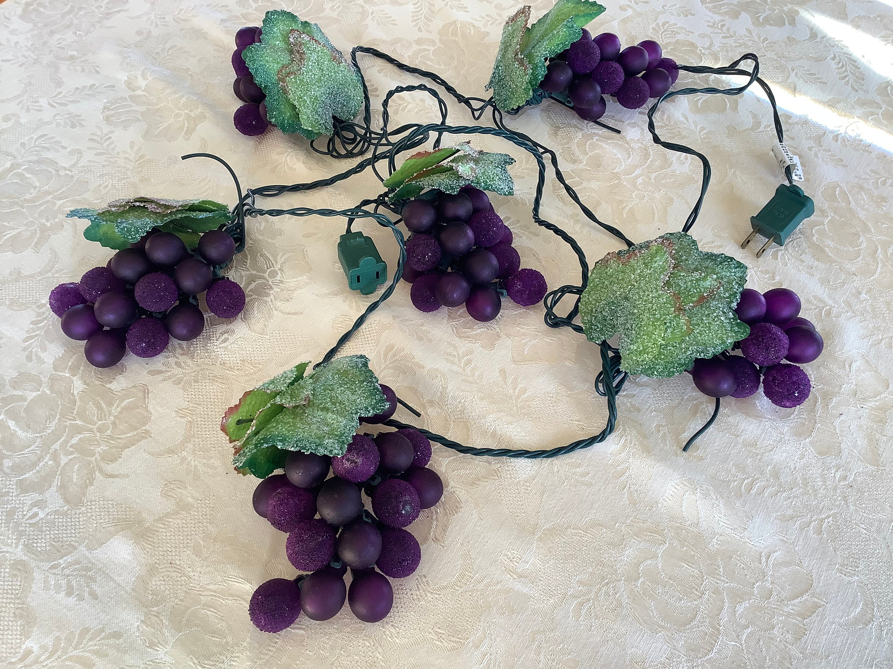 Vintage Decorative Grapes Cluster Lights Indoor Outdoor - Etsy