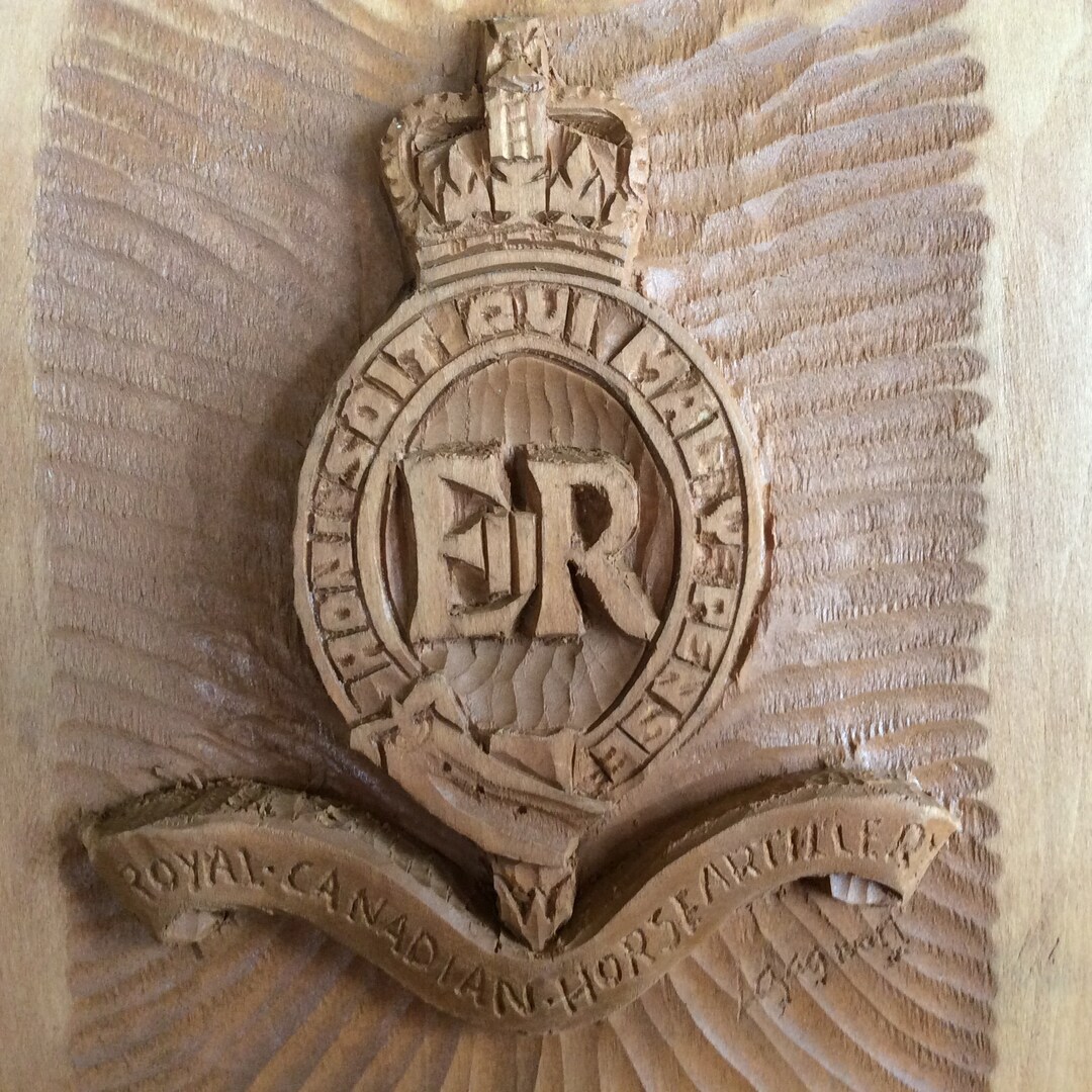 RCHA Military Forces Plaque Royal Canadian Horse Artillery Shield Motto ...