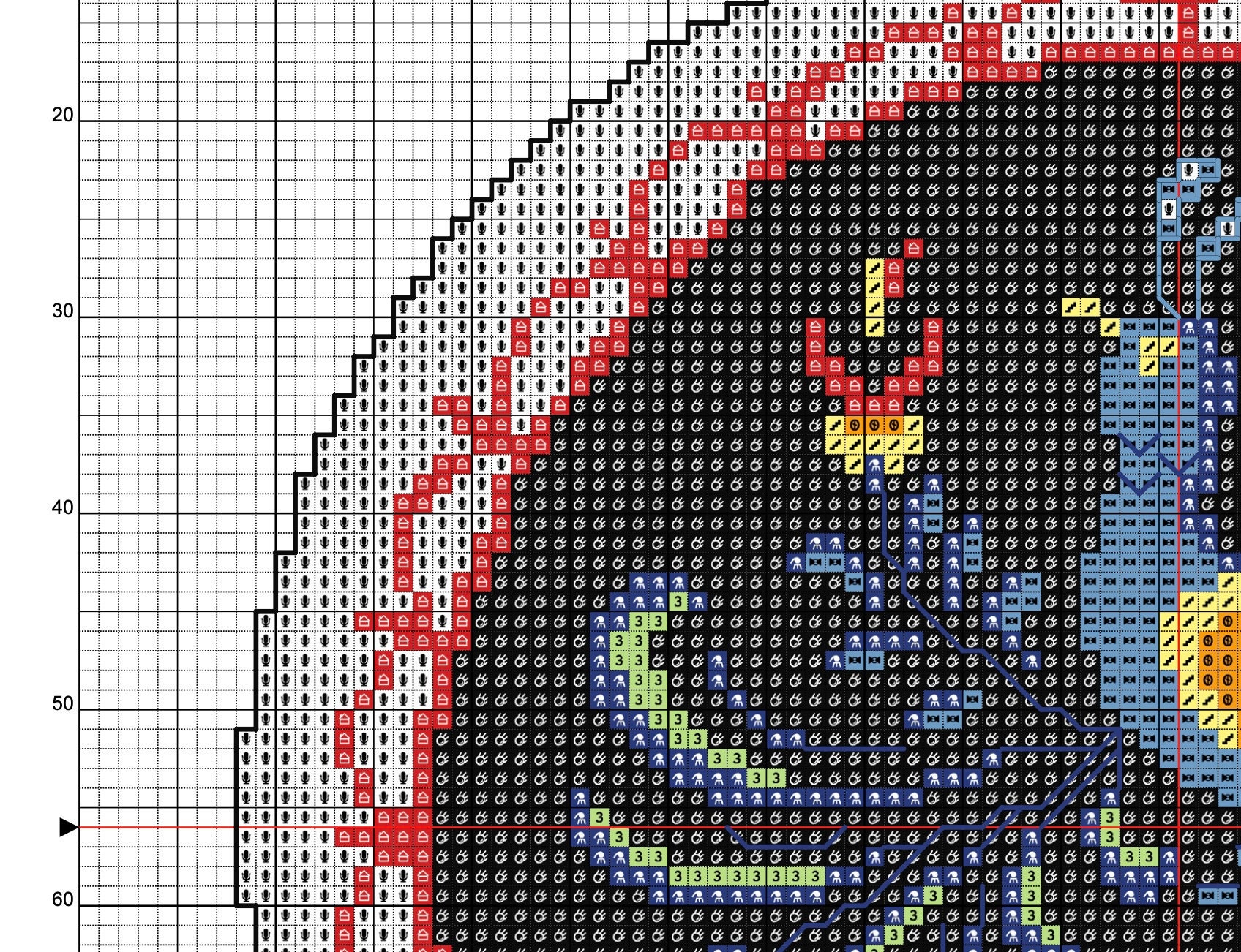 Cross Stitch Pattern Dutch Folk Art Hex Sign, Welcome Wilkom Sign ...