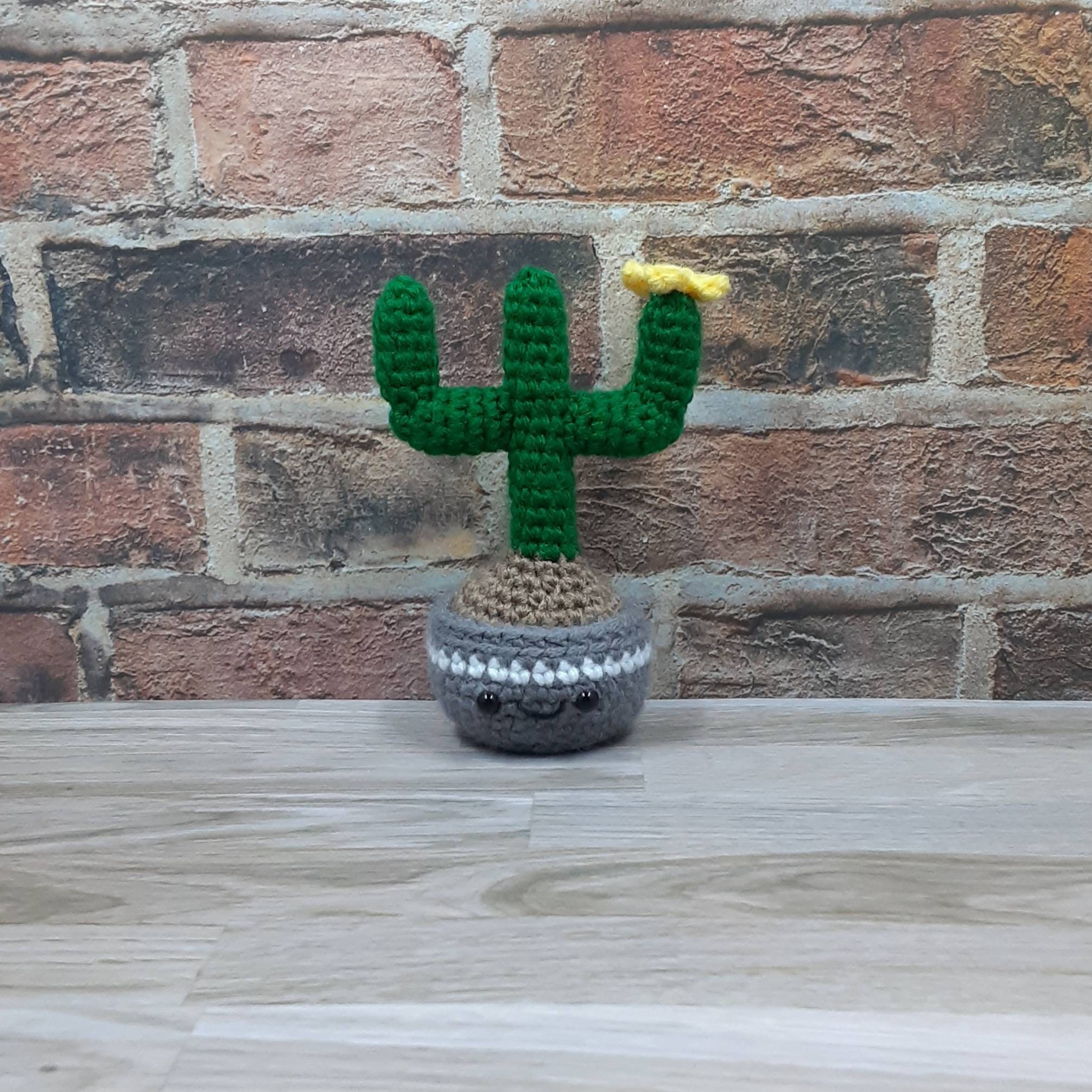Mini Saguaro Cactus Buddy Crochet Amigurumi Houseplant Plushie
