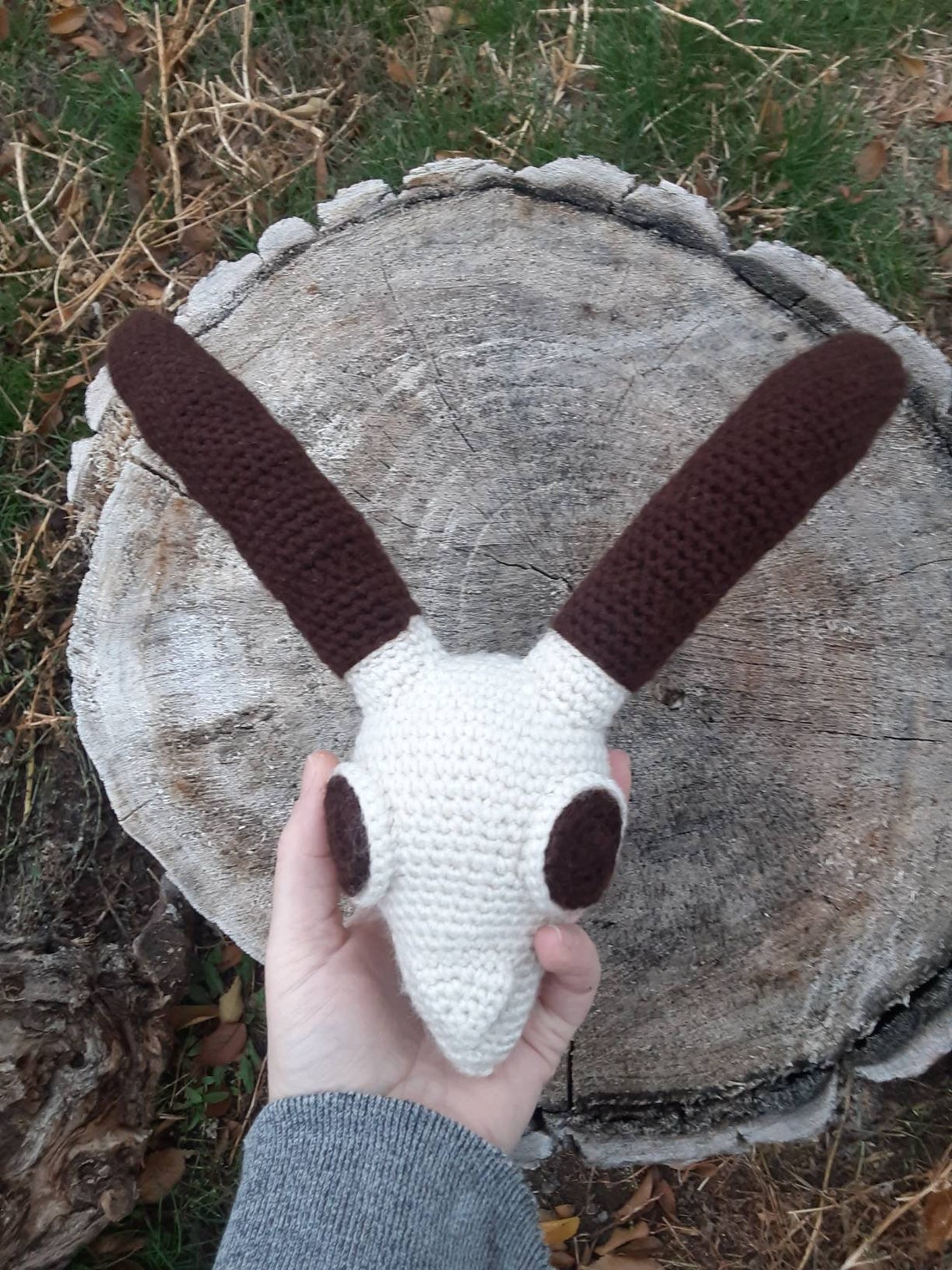 Goat Skull Stuffed Crochet Amigurumi Goat Ram Ibix Skull - Etsy