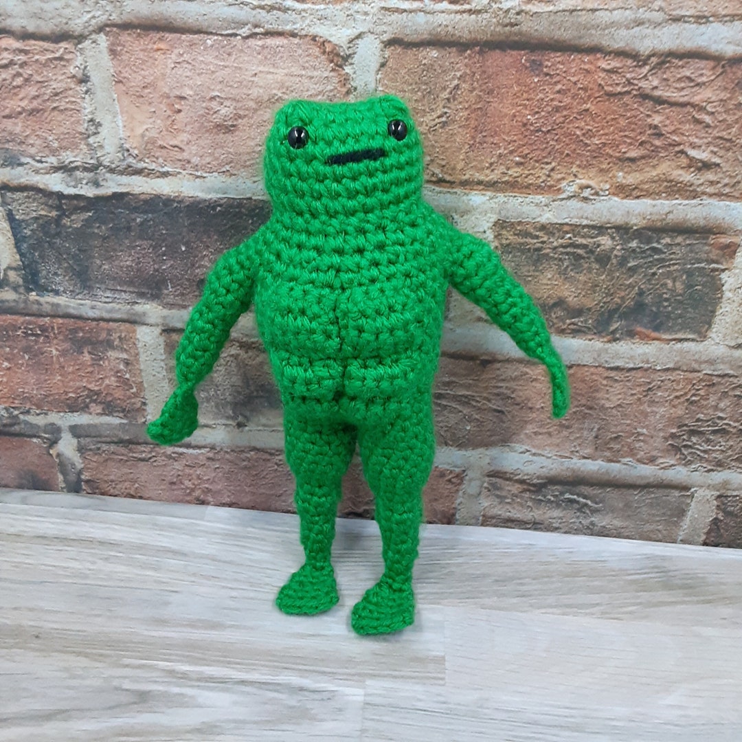 Buff Frog Crochet Funny Strong Amigurumi Plush Toy - Etsy