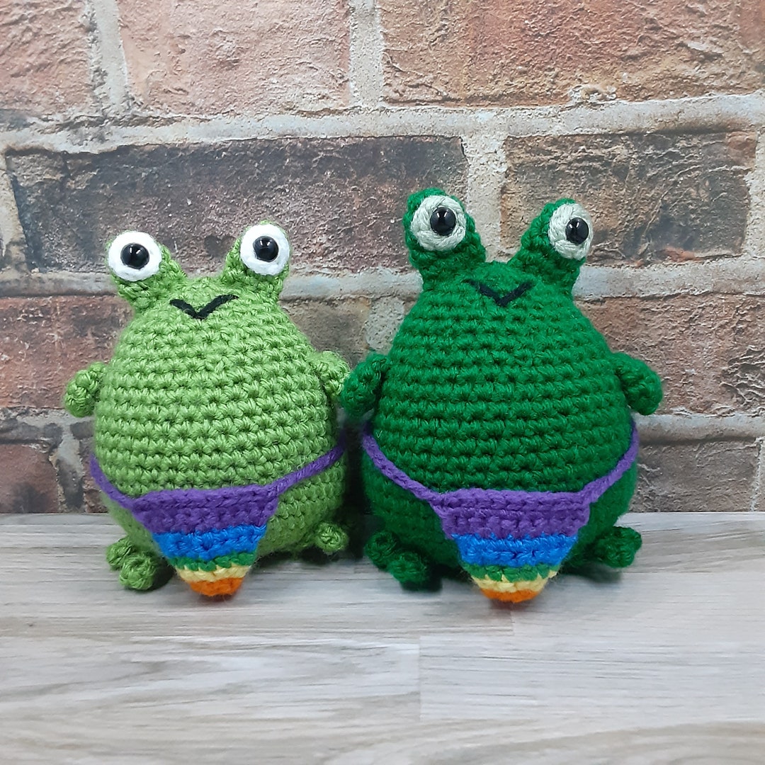 Silly Willy Frog With Booty and Thong Funny Crochet Amigurumi Stuffed ...