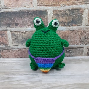 Silly Willy Frog With Booty and Thong Funny Crochet Amigurumi Stuffed ...