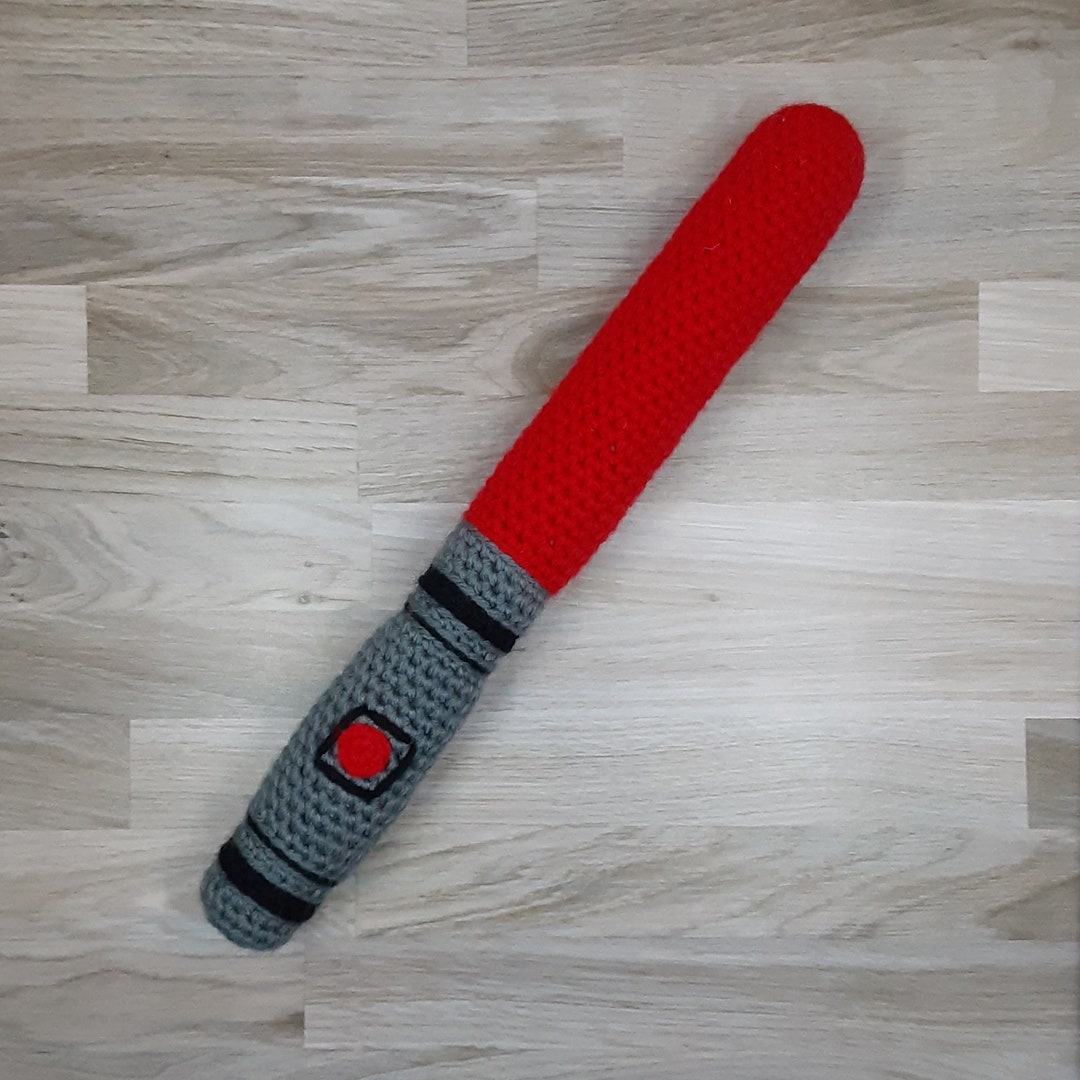 Crochet Light Saber Plushie: Glow in the Dark Toy Sword - Etsy