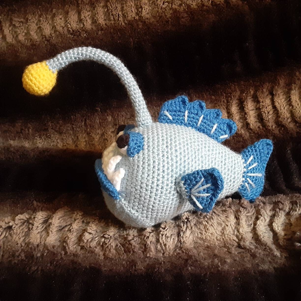 Angler Fish Crochet Amigurumi Plushie
