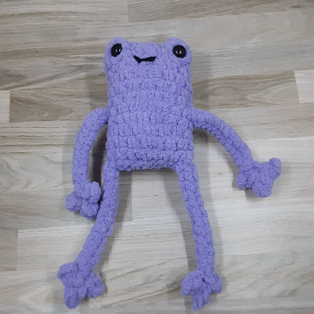 Leggy Frog Crochet Amigurumi Cute Silly Frog Plush Toy - Etsy