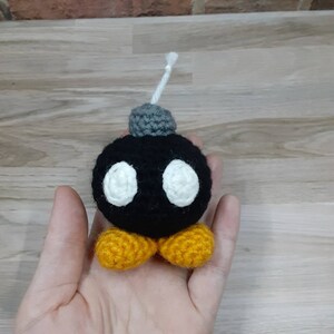 Mini Stuffed Bob Omb Gamer Crochet Amigurumi Chibi Plushie - Etsy