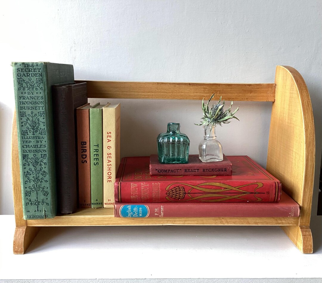 Vintage Book Trough Vintage Book Shelf, Old Book Shelf, Book Trough ...