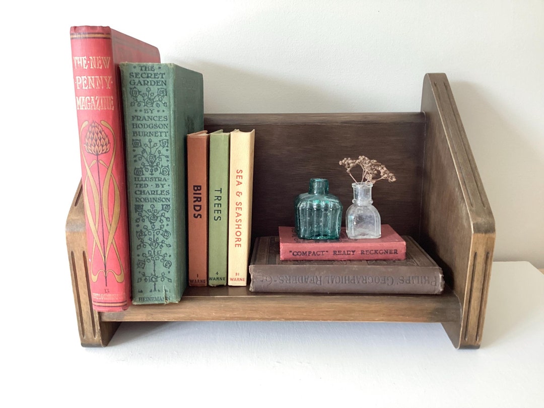 Vintage Book Trough Vintage Book Shelf, Old Book Shelf, Book Trough ...