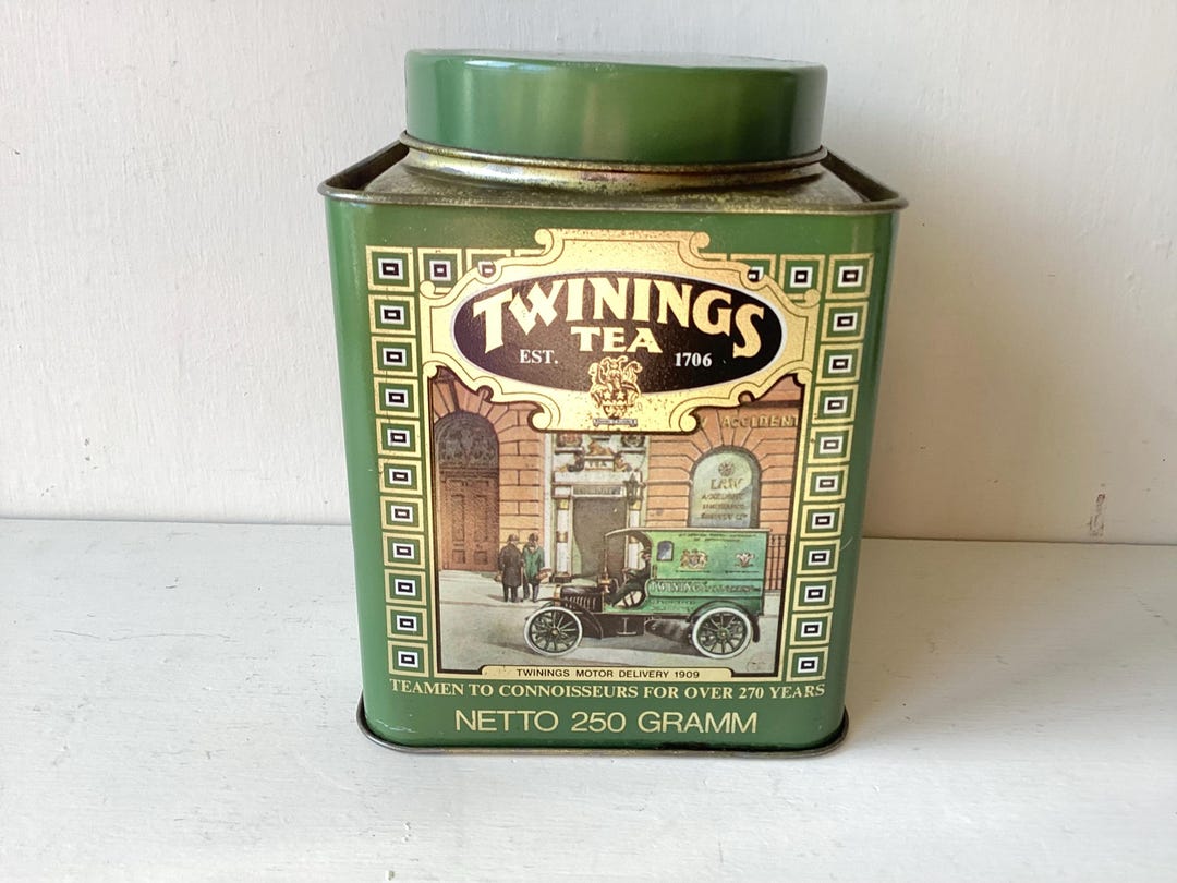 Vintage Twinings Tea Tin - Old Food Tins, Vintage Food Tins, Twinings ...