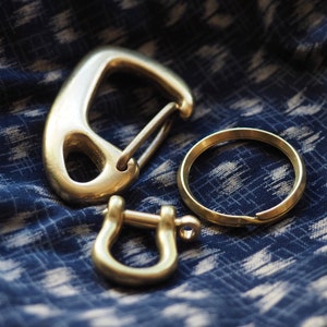 Brass Keychain - Etsy