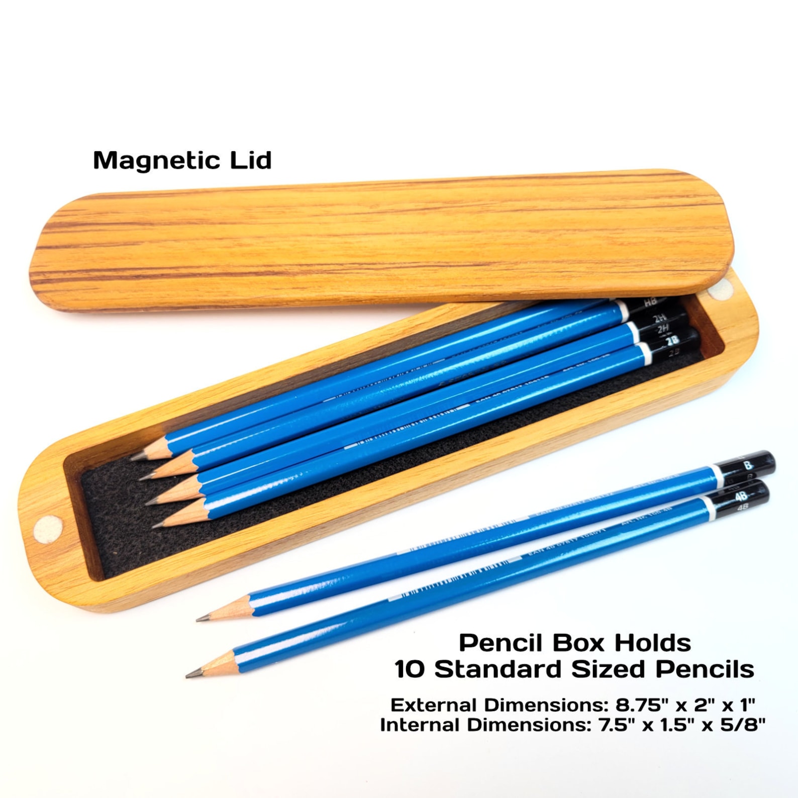 Handcrafted Wood Pencil Case - Ideal Gift for Artists and Architects ...