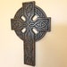 Celtic Cross With Halo Weave Wood Wall Cross Wooden Cross patrick ...