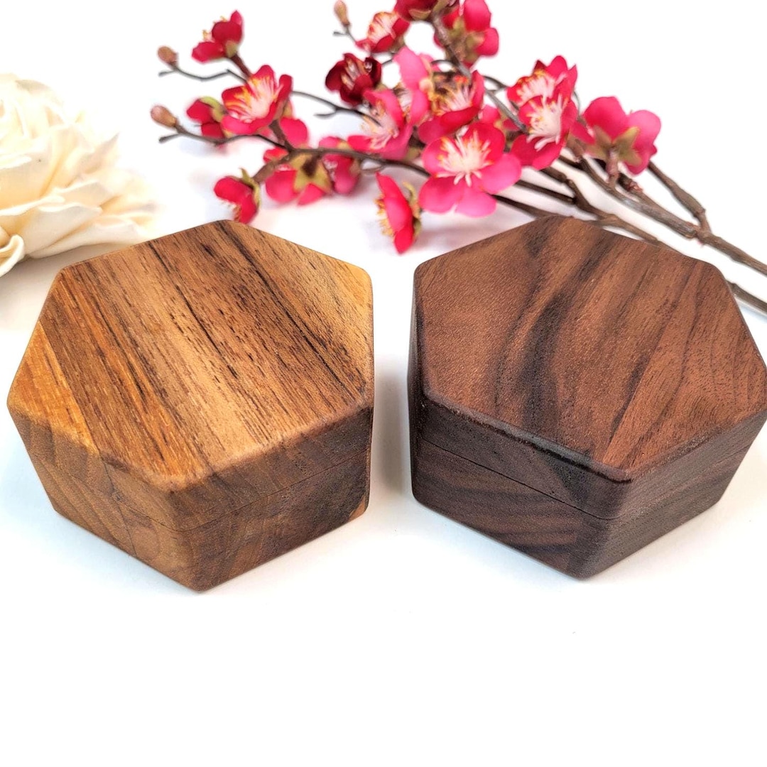 Handcrafted Keepsake Box Wooden Jewelry Box Made From Solid Walnut or ...