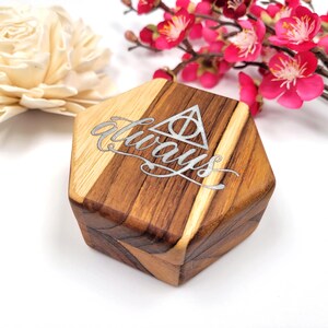 Handcrafted Always Keepsake Box - Wooden Jewelry Box Made From Solid ...